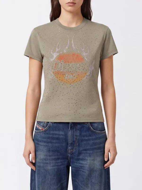 DIESEL® Embellished Crewneck Short-sleeve T-shirt