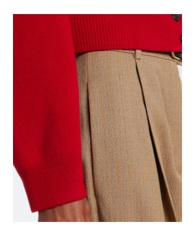 RÓHE Cropped Wool Cardigan