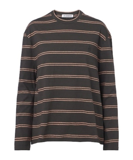 JIL SANDER Striped Cotton T-shirt