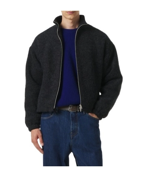 JIL SANDER Wool-blend Fleece Sweatshirt
