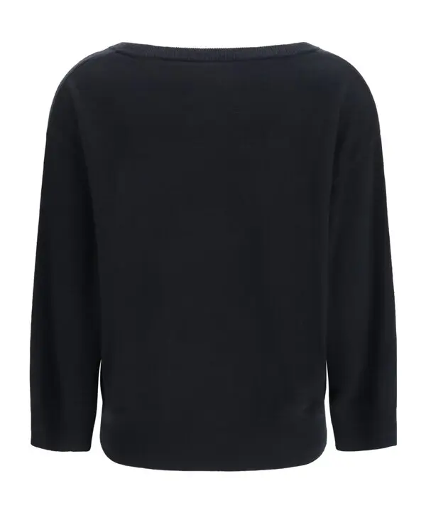 Extreme Cashmere Pearl V-neck Knitted Sweater