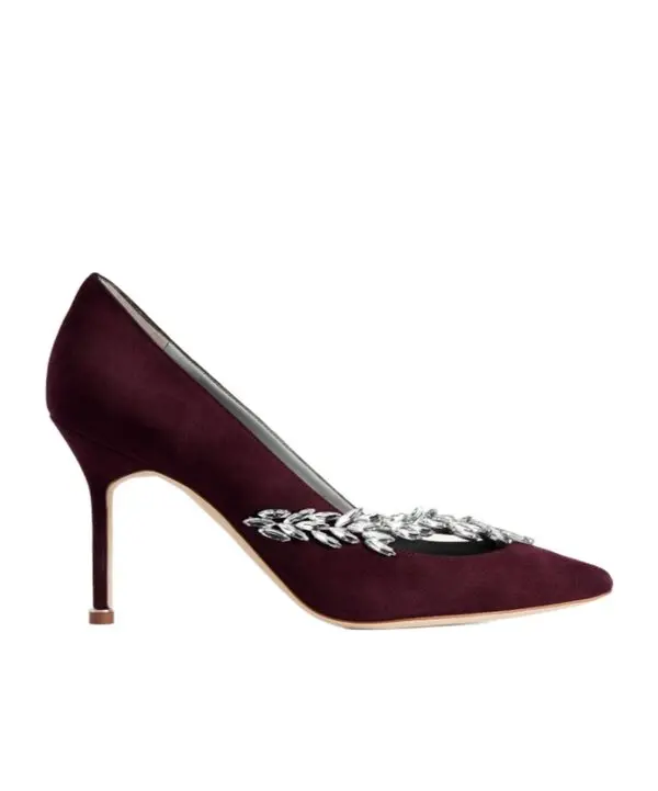 BALENCIAGA X MANOLO BLAHNIK Manolo Blahnik Pump In Burgundy