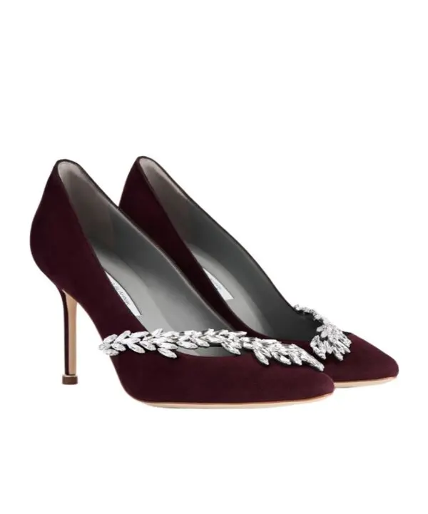 BALENCIAGA X MANOLO BLAHNIK Manolo Blahnik Pump In Burgundy