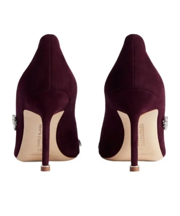 BALENCIAGA X MANOLO BLAHNIK Manolo Blahnik Pump In Burgundy