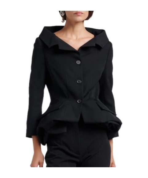 Magda Butrym Peplum Wool Blazer
