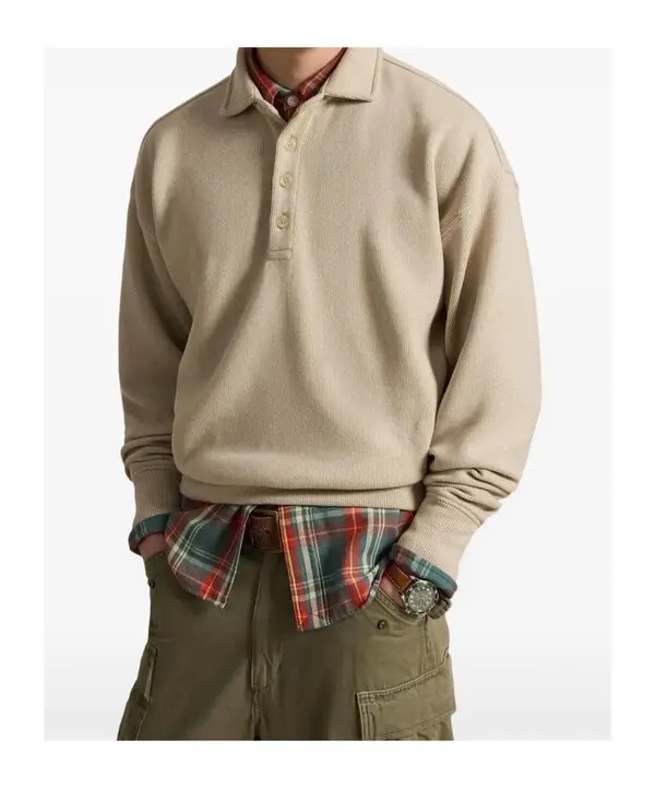 Polo Ralph Lauren Long Sleeved Knitted Polo Shirt