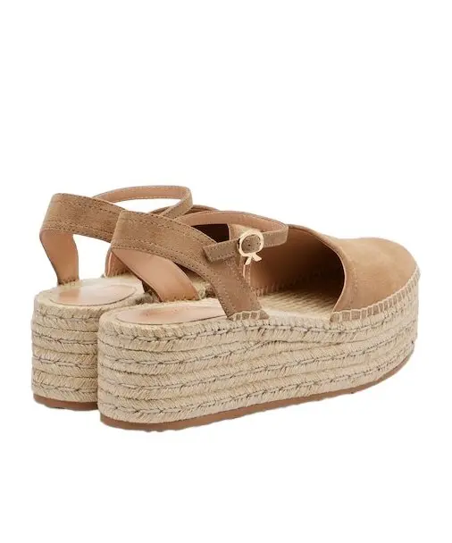 GIANVITO ROSSI Solid Suede Espadrilles