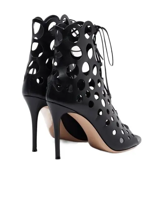 GIANVITO ROSSI Perforated Leather Pumps