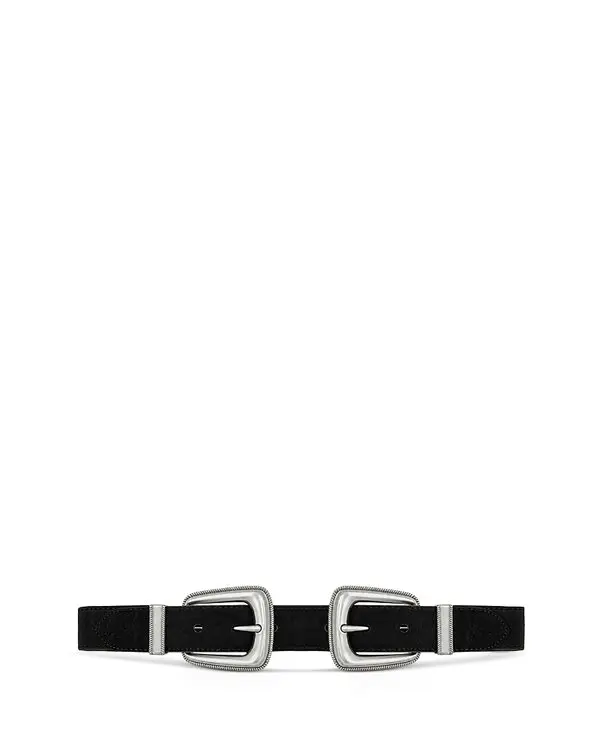 Veronica Beard Suede Belt - Black