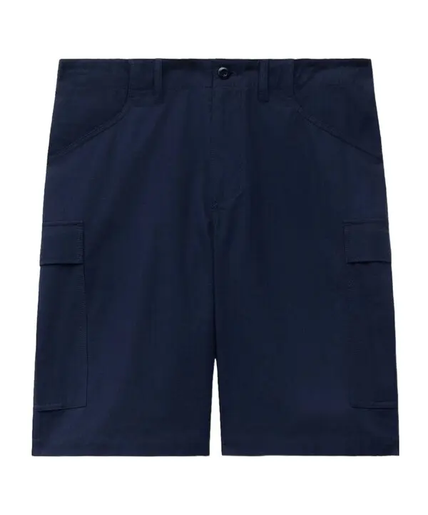 Kenzo Varsity' Cargo Shorts In Cotton - Navy Blue