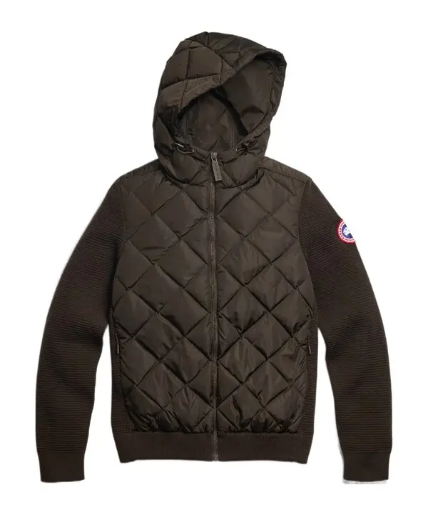 Canada Goose Hybridge Quilted Knit Hoodie - Arabica