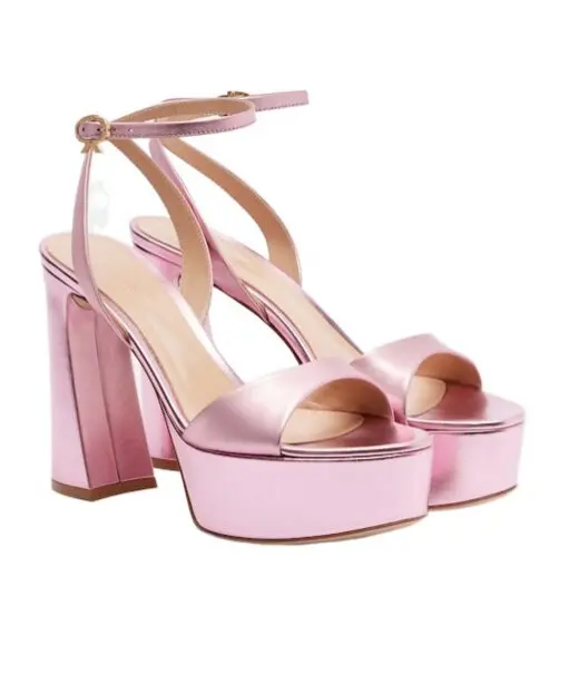 GIANVITO ROSSI Leather Platform Sandals