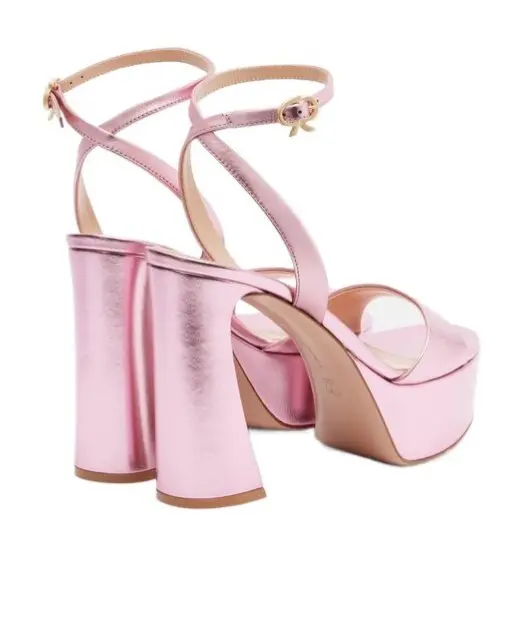 GIANVITO ROSSI Leather Platform Sandals