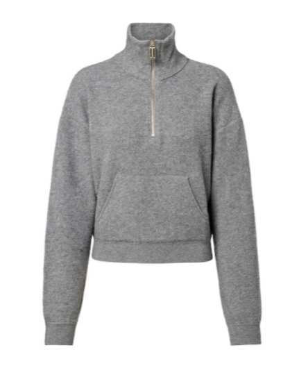 Victoria Beckham Turtleneck Halfzip Sweater