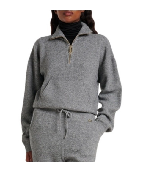 Victoria Beckham Turtleneck Halfzip Sweater