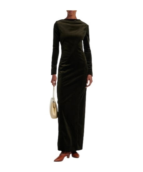 JIL SANDER Cotton Velvet Gown