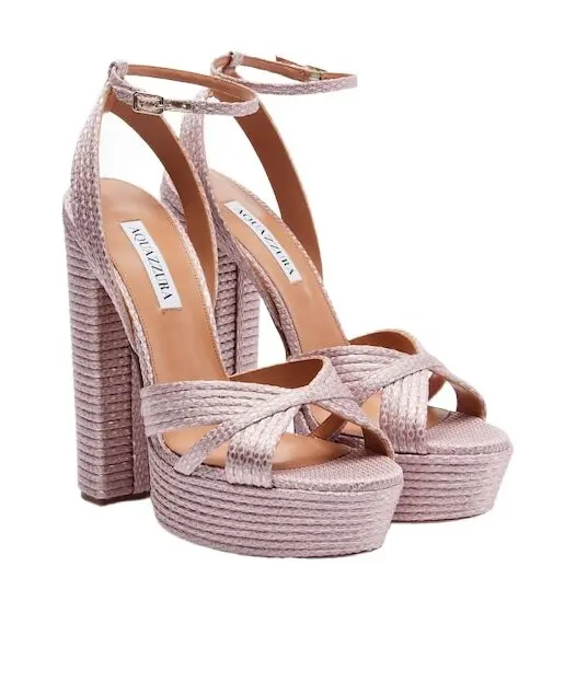 AQUAZZURA Solid Platform Sandals