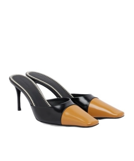 Magda Butrym Twotone Mules - Black