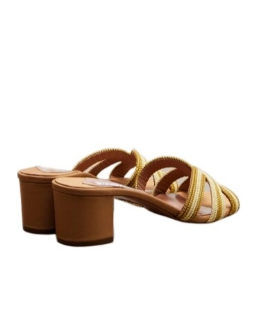 AQUAZZURA Color Block Woven Sandals