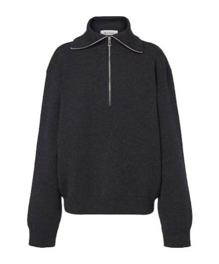 RÓHE Wool And Cashmere Half-zip Sweater