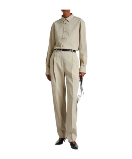 RÓHE Wool And Silk-blend Straight Pants