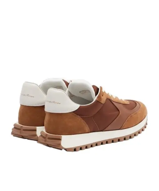 GIANVITO ROSSI Leather And Suede Sneakers