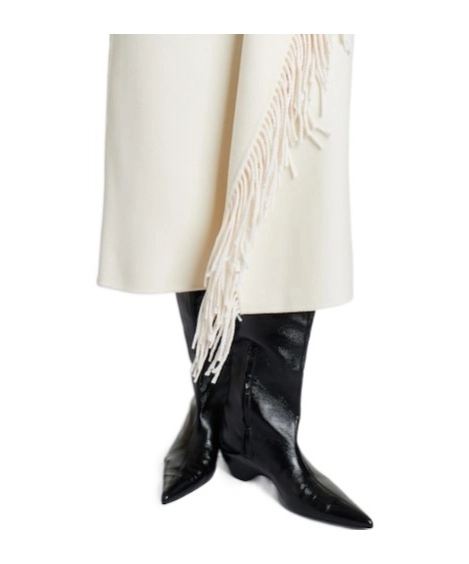 RÓHE Fringed Wool And Cashmere Midi Skirt