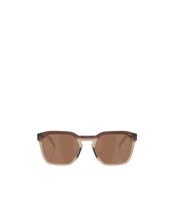 Oakley Hstn Geometric Frame Sunglasses - Matte Rootbeer