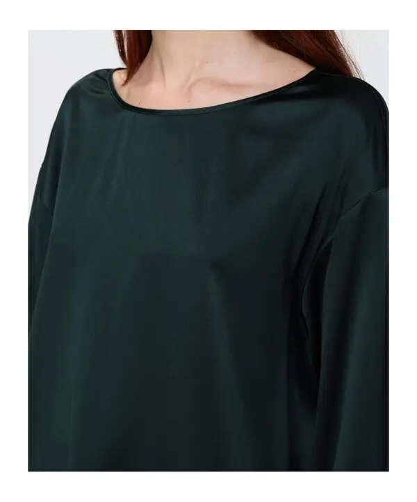 Emporio Armani Satin Long-sleeve Blouse