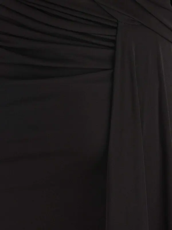 Balenciaga Midi-length Twist-front Draped Dress