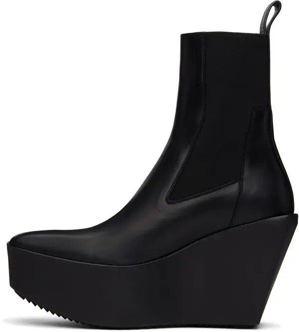 Rick Owens Thick Soled Chelsea Boots - Black