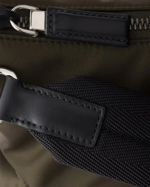 Prada Explore Re-nylon And Leather Bag - Forest