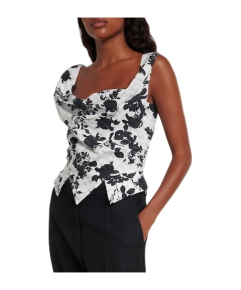 VIVIENNE WESTWOOD Sunday Floral Bustier Top