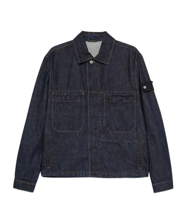 Stone Island Long-sleeve Denim Jacket