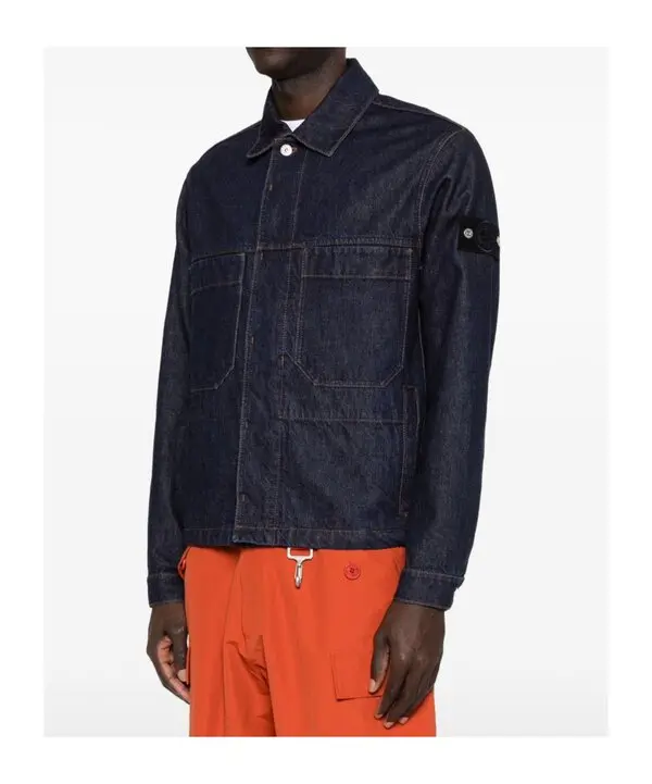 Stone Island Long-sleeve Denim Jacket