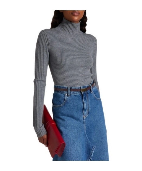 Victoria Beckham Ribbed-knit Wool-blend Sweater