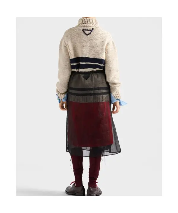 Prada Wool Zipper Cardigan