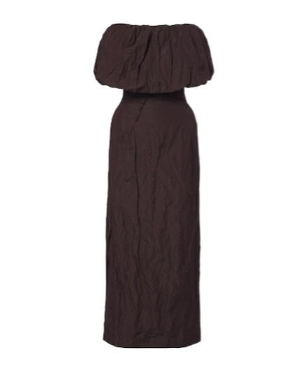 Magda Butrym Cotton And Silk Corset Dress - Black