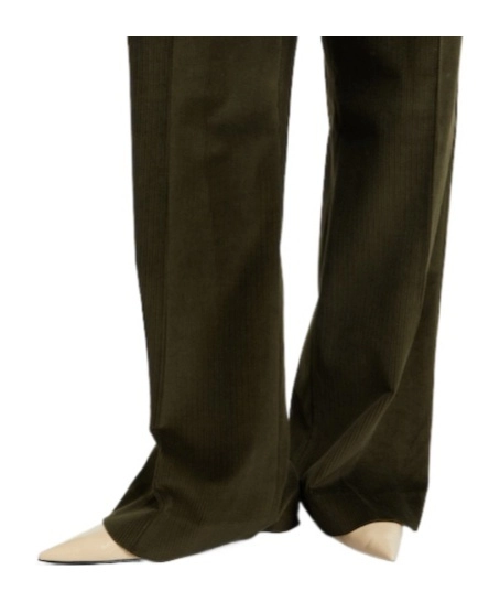 RÓHE Pleated Cotton Corduroy Wide-leg Pants