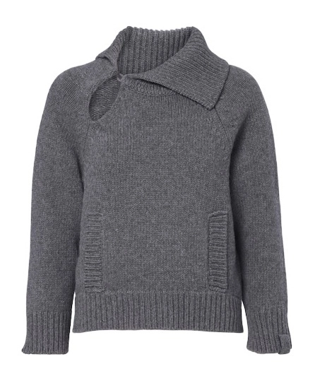 Victoria Beckham Asymmetric Virgin Wool Sweater