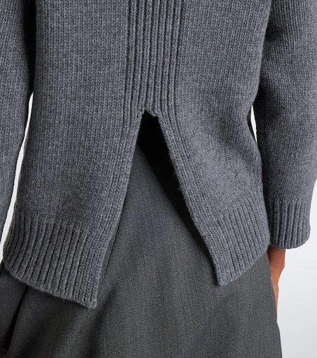 Victoria Beckham Asymmetric Virgin Wool Sweater