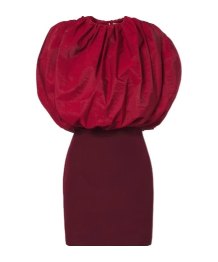 Magda Butrym Draped Silk-blend Minidress