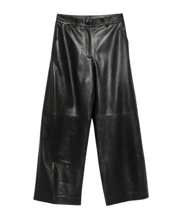 P.a.r.o.s.h Leather Wide-leg Trousers