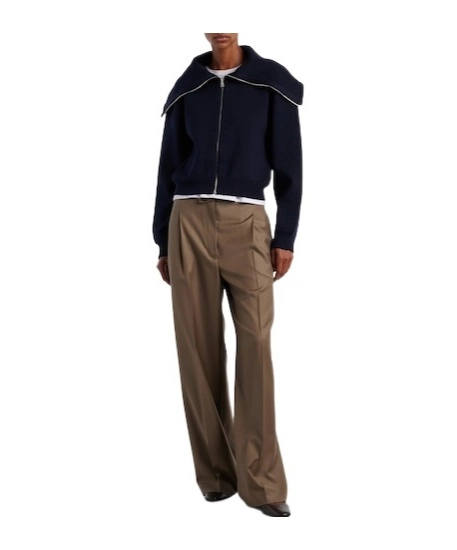 RÓHE Pleated Virgin Wool Wide-leg Pants