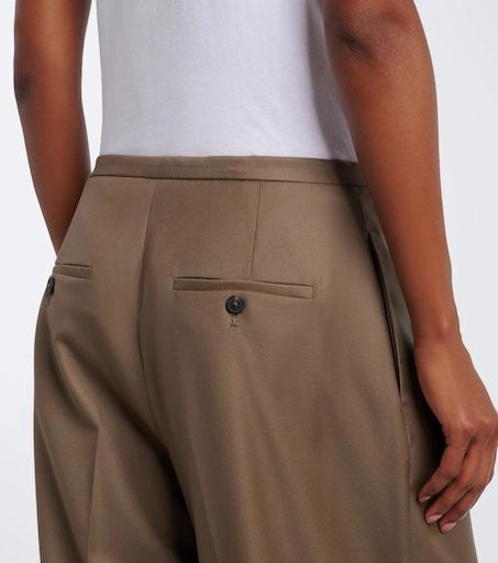 RÓHE Pleated Virgin Wool Wide-leg Pants