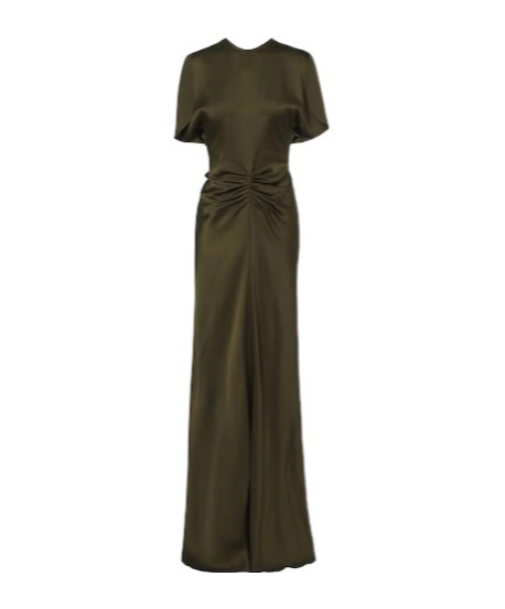 Victoria Beckham Minimalist And Elegant Long Dress - Green