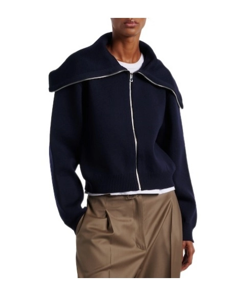 RÓHE Wool Zip-up Cardigan