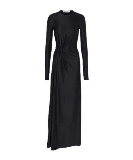 Victoria Beckham Florence Gathered Jersey Gown - Black