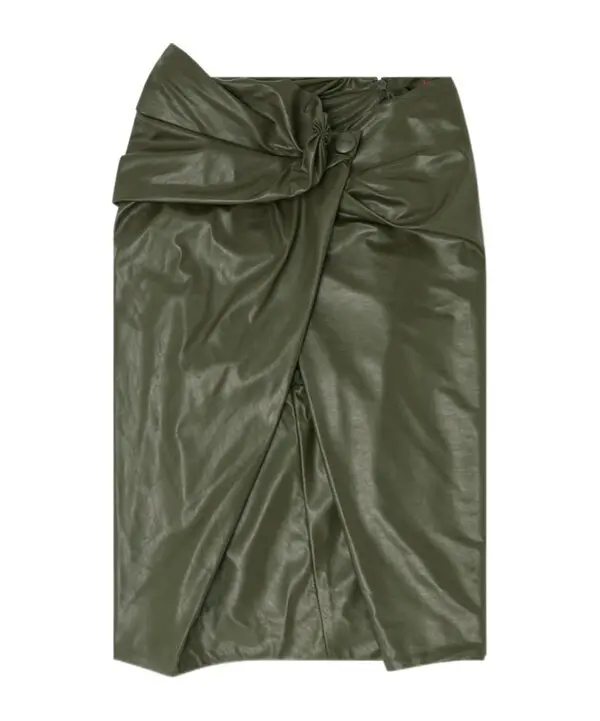 DIESEL® Draped Pencil Skirt With Split