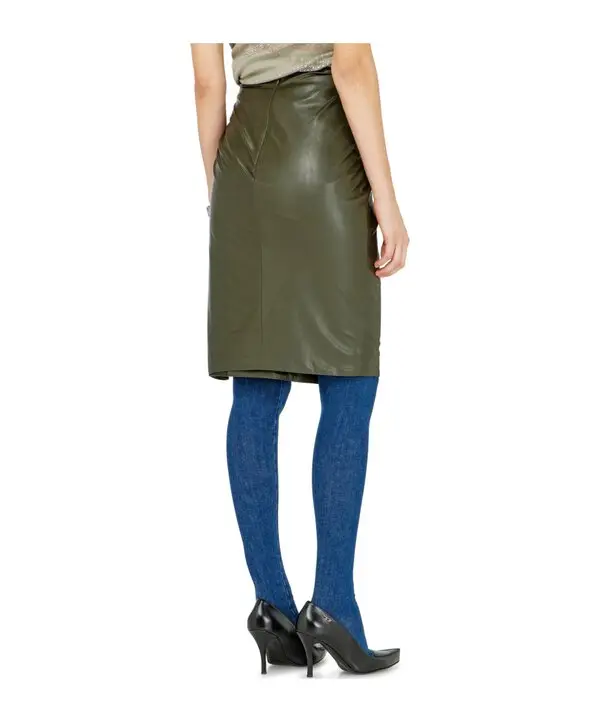 DIESEL® Draped Pencil Skirt With Split